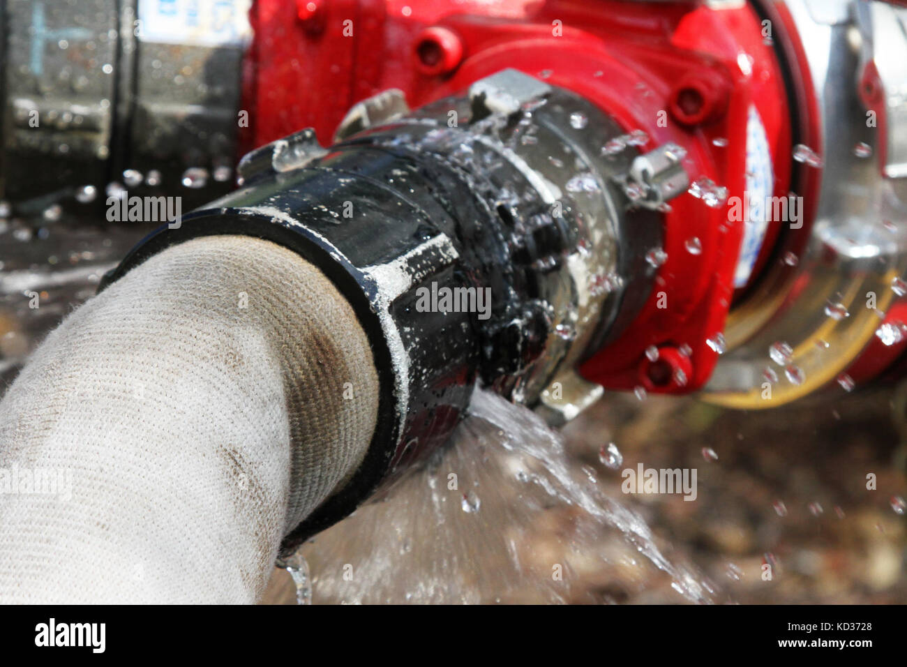 A fire hydrant drips water at Richland Memorial Hospital, Oct 8., as S ...