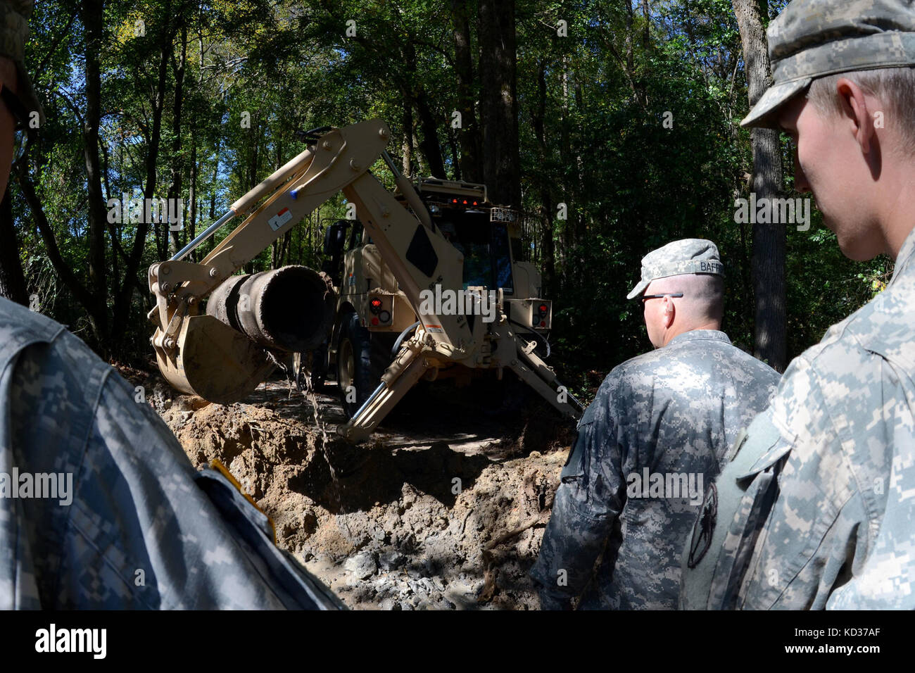 U.S. Army Spc. Brad Baughman, a horizontal construction engineer ...
