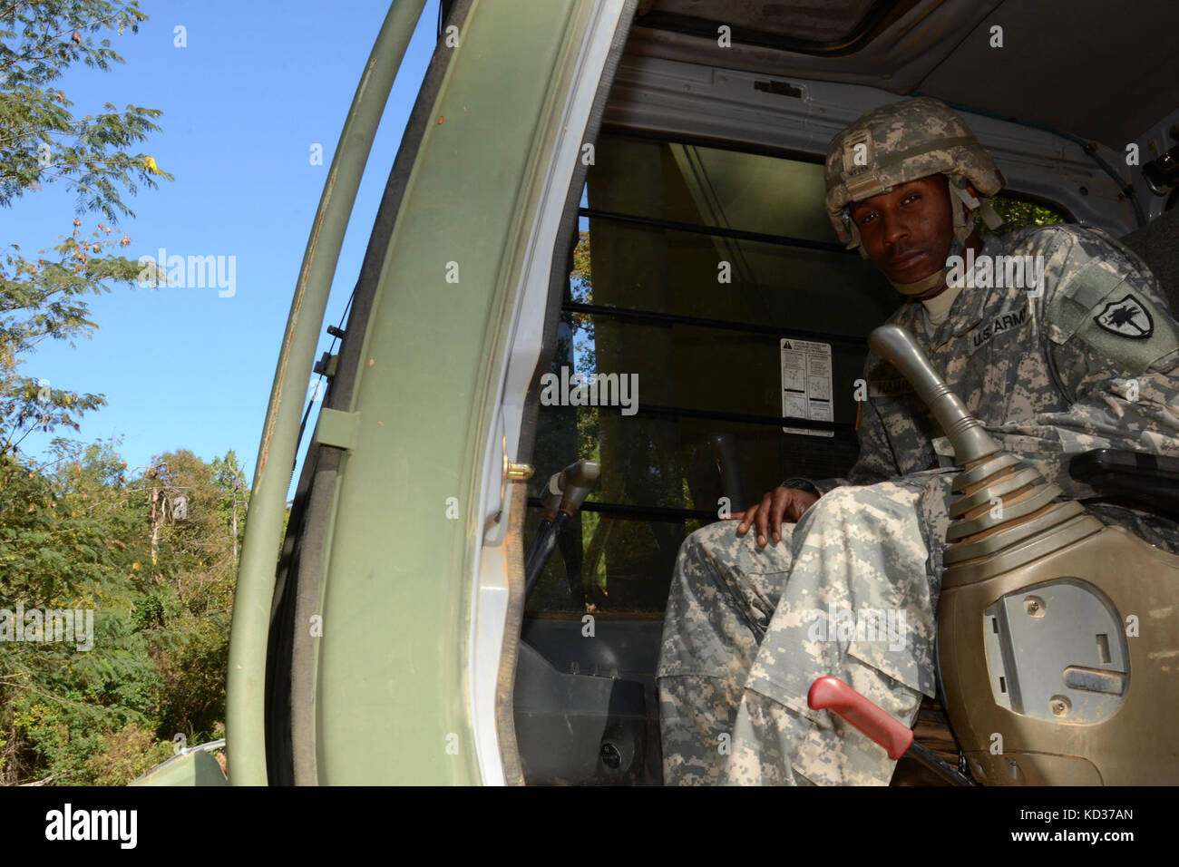 U.S. Army Sgt. Darias Echols, a horizontal construction engineer ...