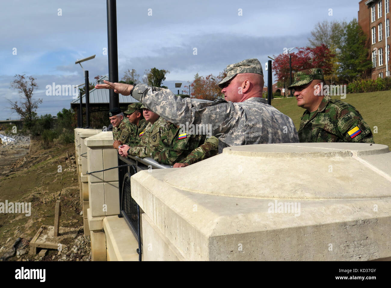 U.S. Army Lt. Col. Christopher Hyman, executive officer with the South ...