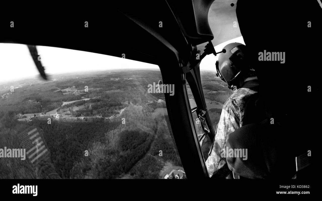 A LUH-72A Lakota helicopter assigned to Company A, 2-151st Security and ...