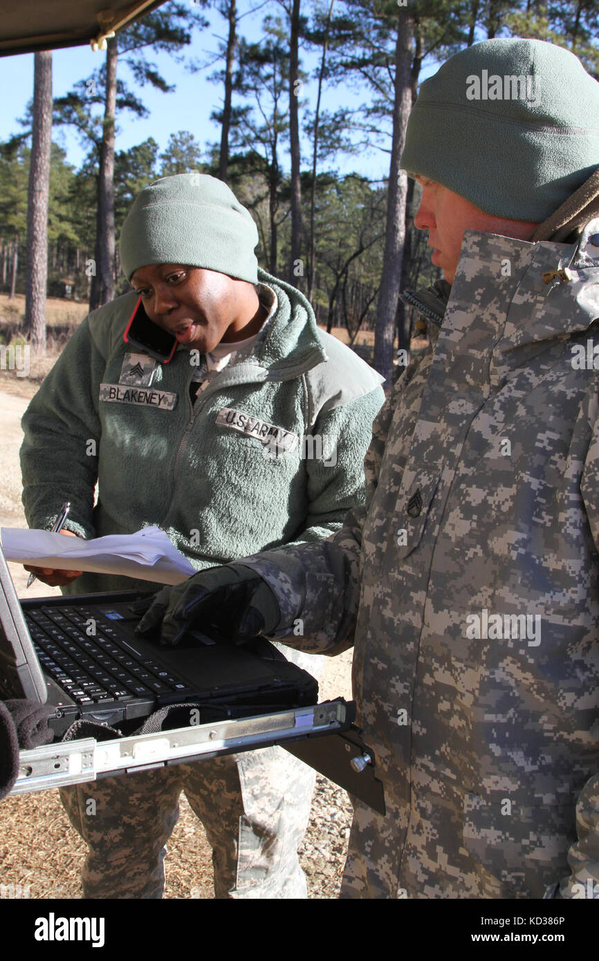 S.C. National Guard Soldiers, Sgt. Carnalla Blakeney (left) and Staff ...