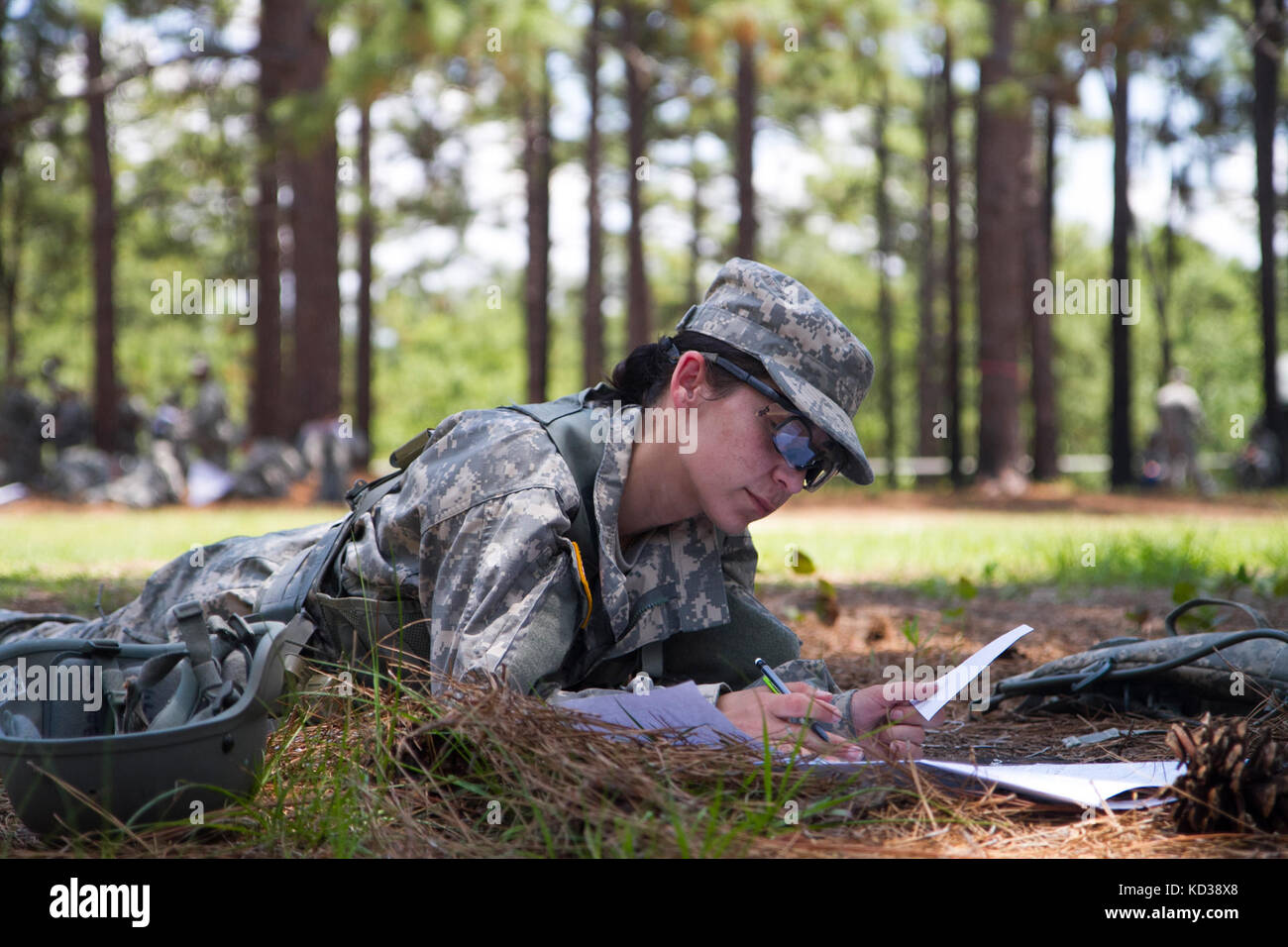 Officer candidate Shakira Rodriguez of the Puerto Rico National Guard ...