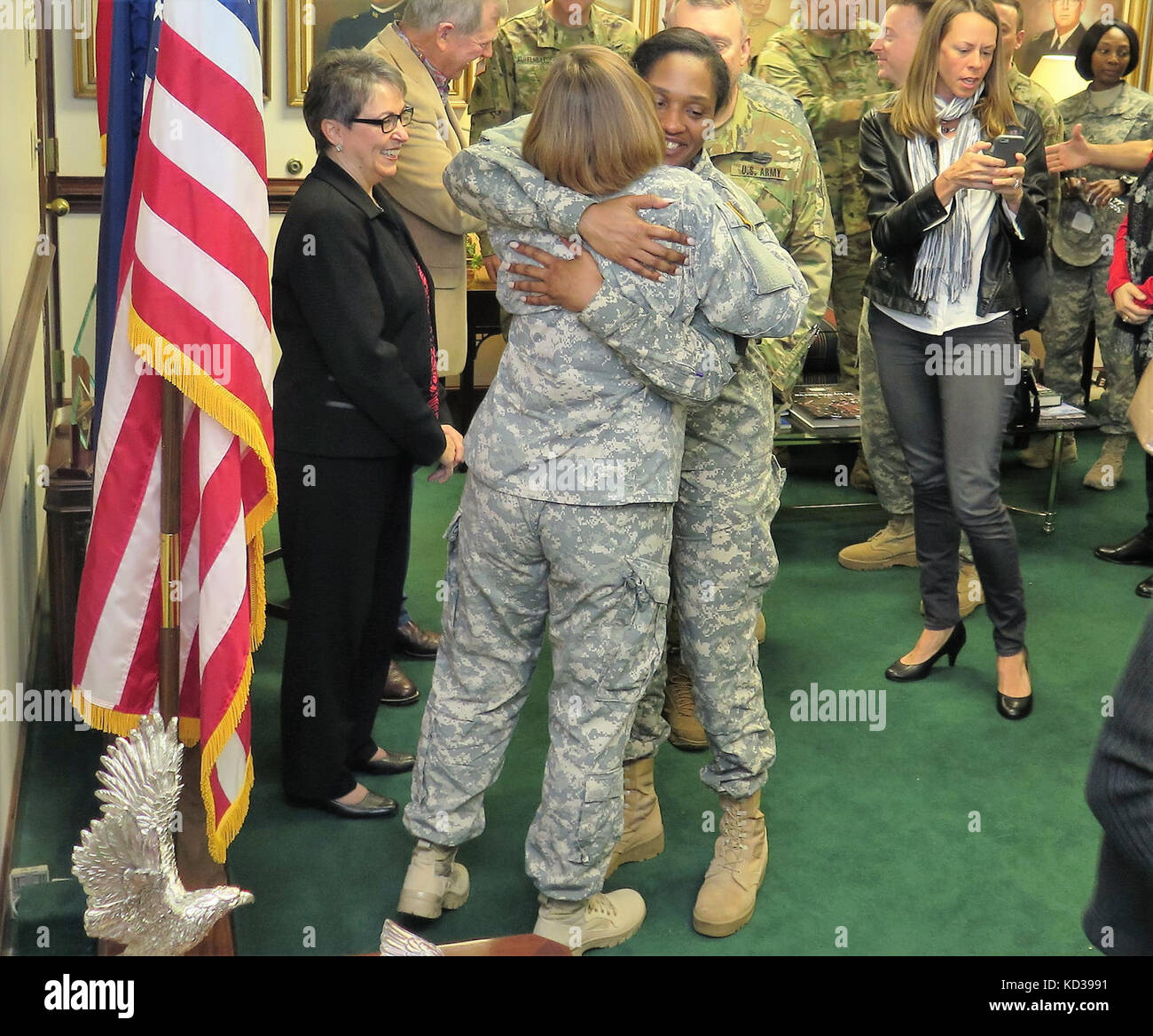 U.S. Army Maj. Jennifer Settlemeyer was promoted to the rank of Lt. Col ...