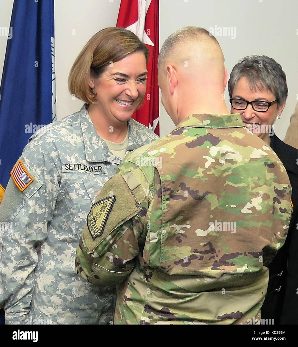 U.S. Army Maj. Jennifer Settlemeyer was promoted to the rank of Lt. Col ...