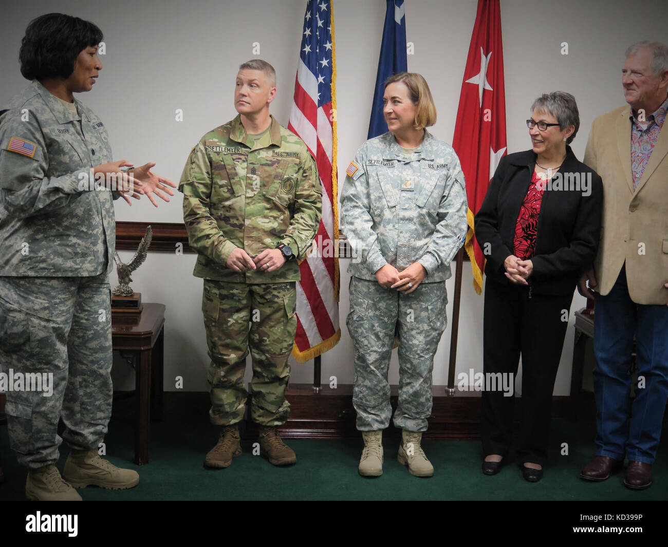 U.S. Army Maj. Jennifer Settlemeyer was promoted to the rank of Lt. Col ...