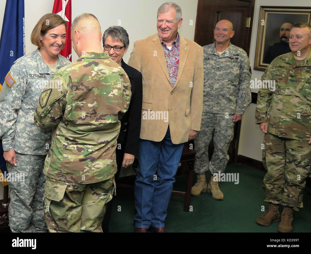 U.S. Army Maj. Jennifer Settlemeyer was promoted to the rank of Lt. Col ...