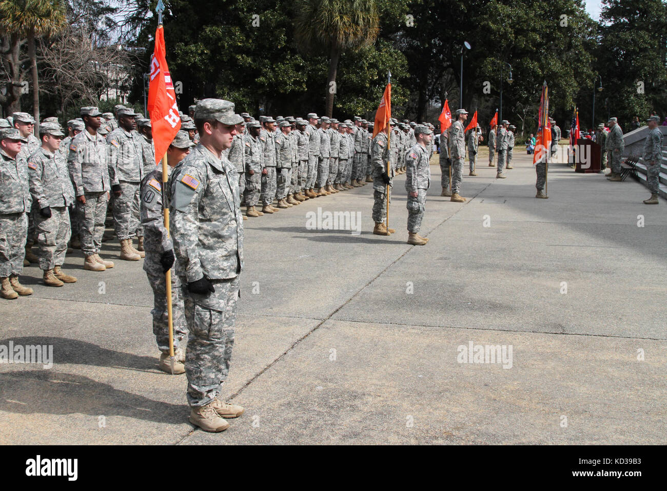 S.C. National Guard Soldiers, from the 151st Signal Battalion, gathered ...