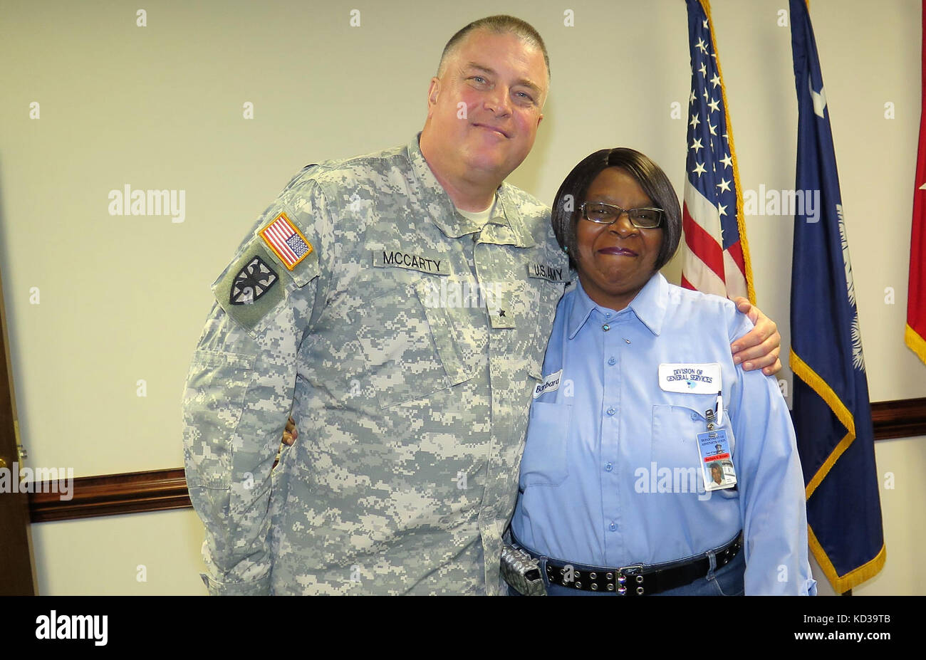 U.S. Army Brig. Gen. Van McCarty, deputy adjutant general for the South ...