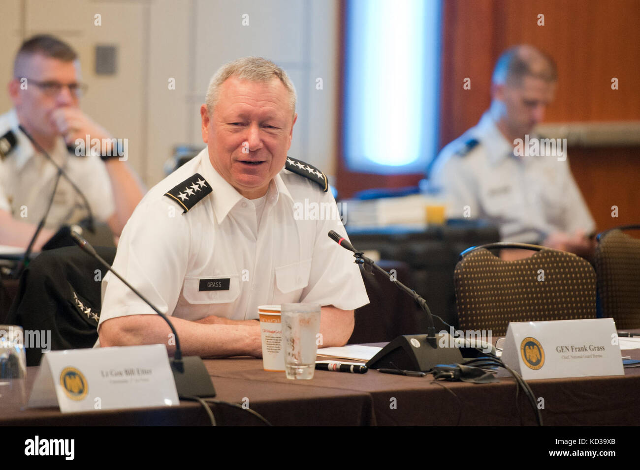 National guard leadership addresses hi-res stock photography and images ...