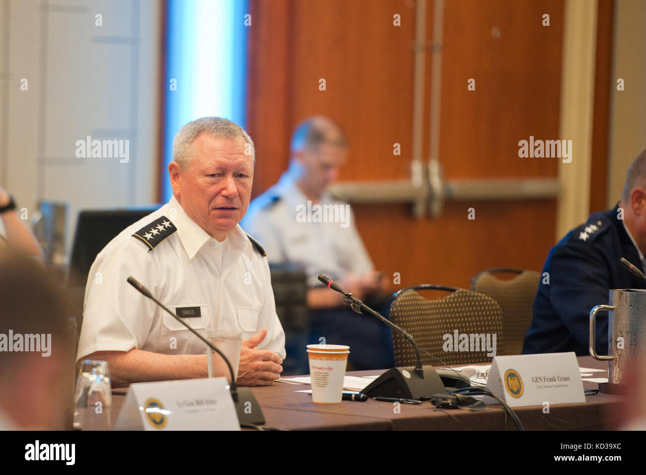 National guard leadership addresses hi-res stock photography and images ...