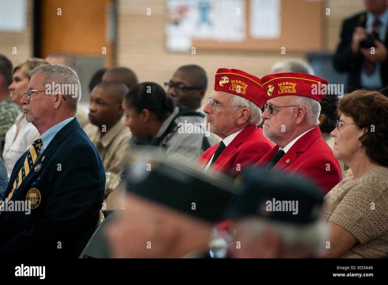 American veterans attend an award ceremony, at the S.C. National Guard ...