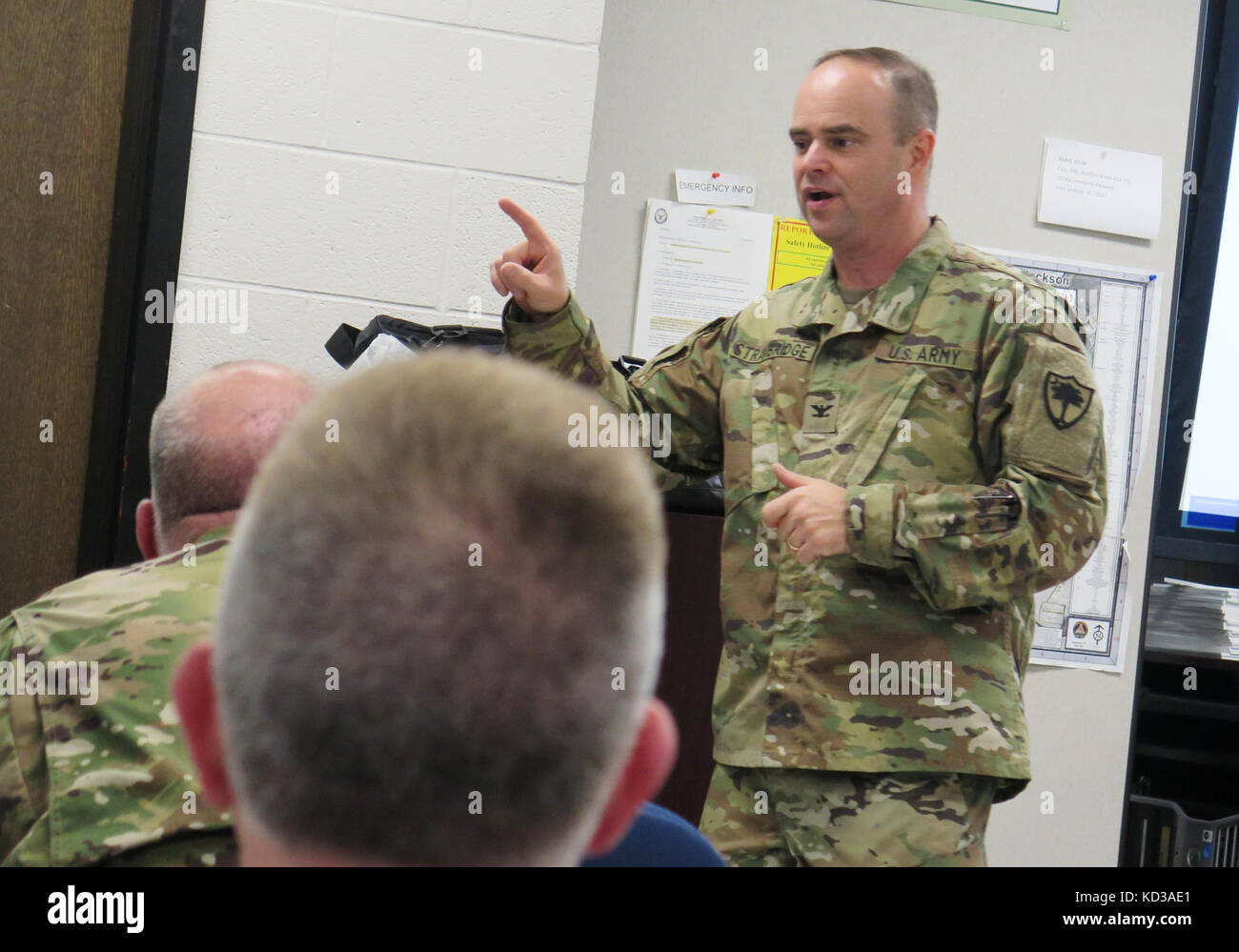 U.S. Army Col. Raymond Strawbridge, director of personnel, S.C. Army ...