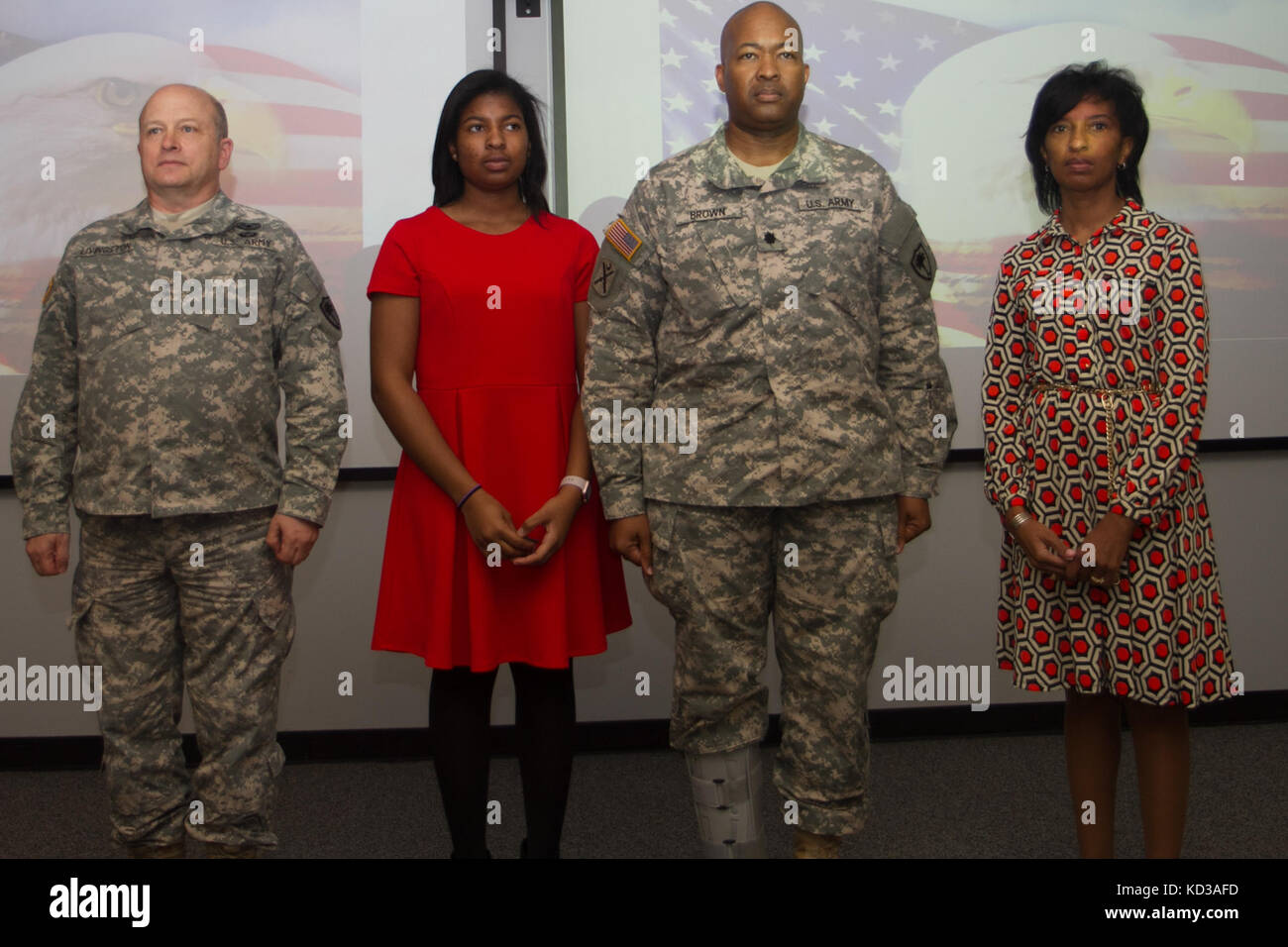 U.S. Army Lt. Col. Kelvin Brown, deputy of the USPFO for South Carolina ...