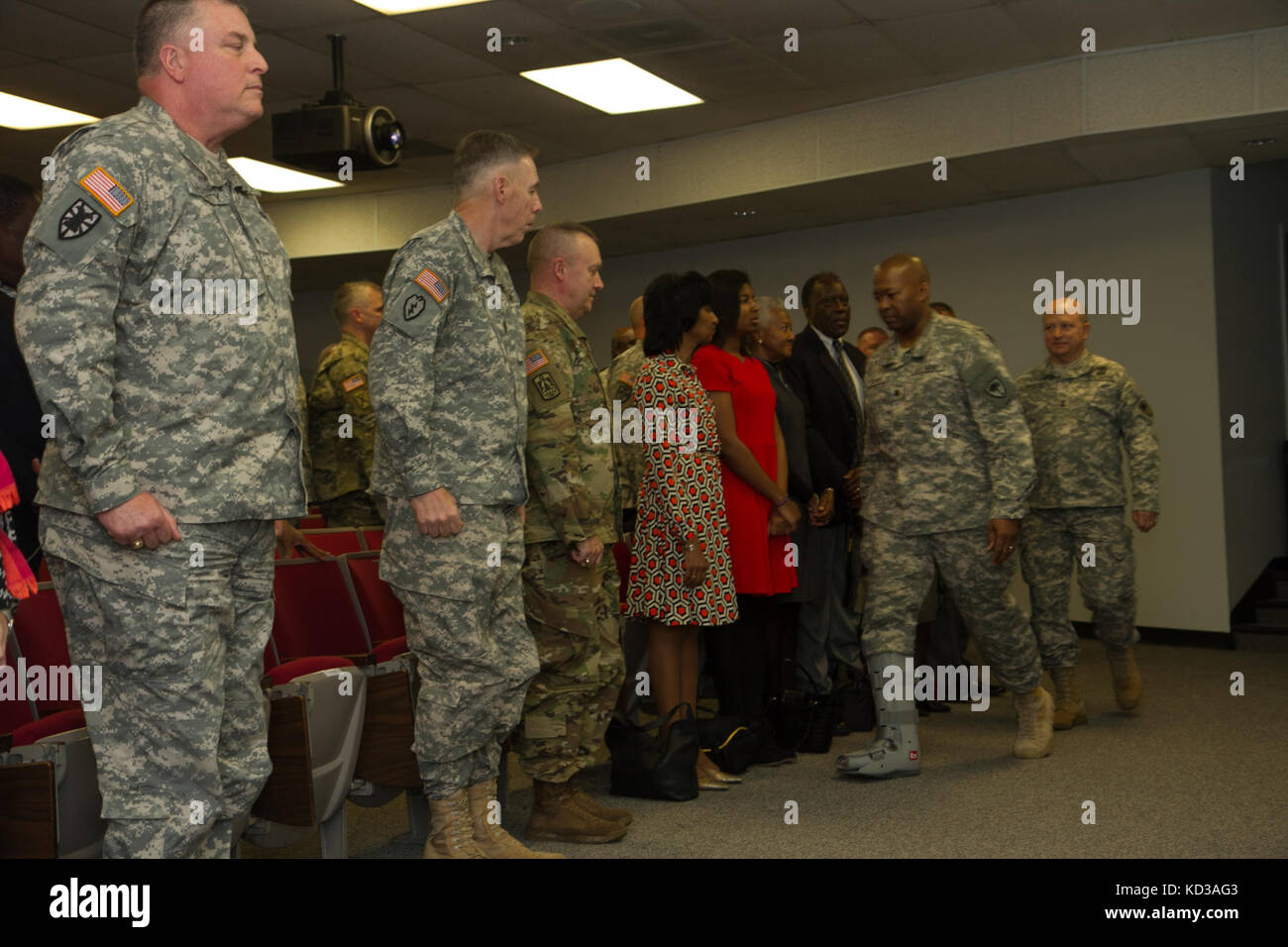 U.S. Army Lt. Col. Kelvin Brown, deputy of the USPFO for South Carolina ...