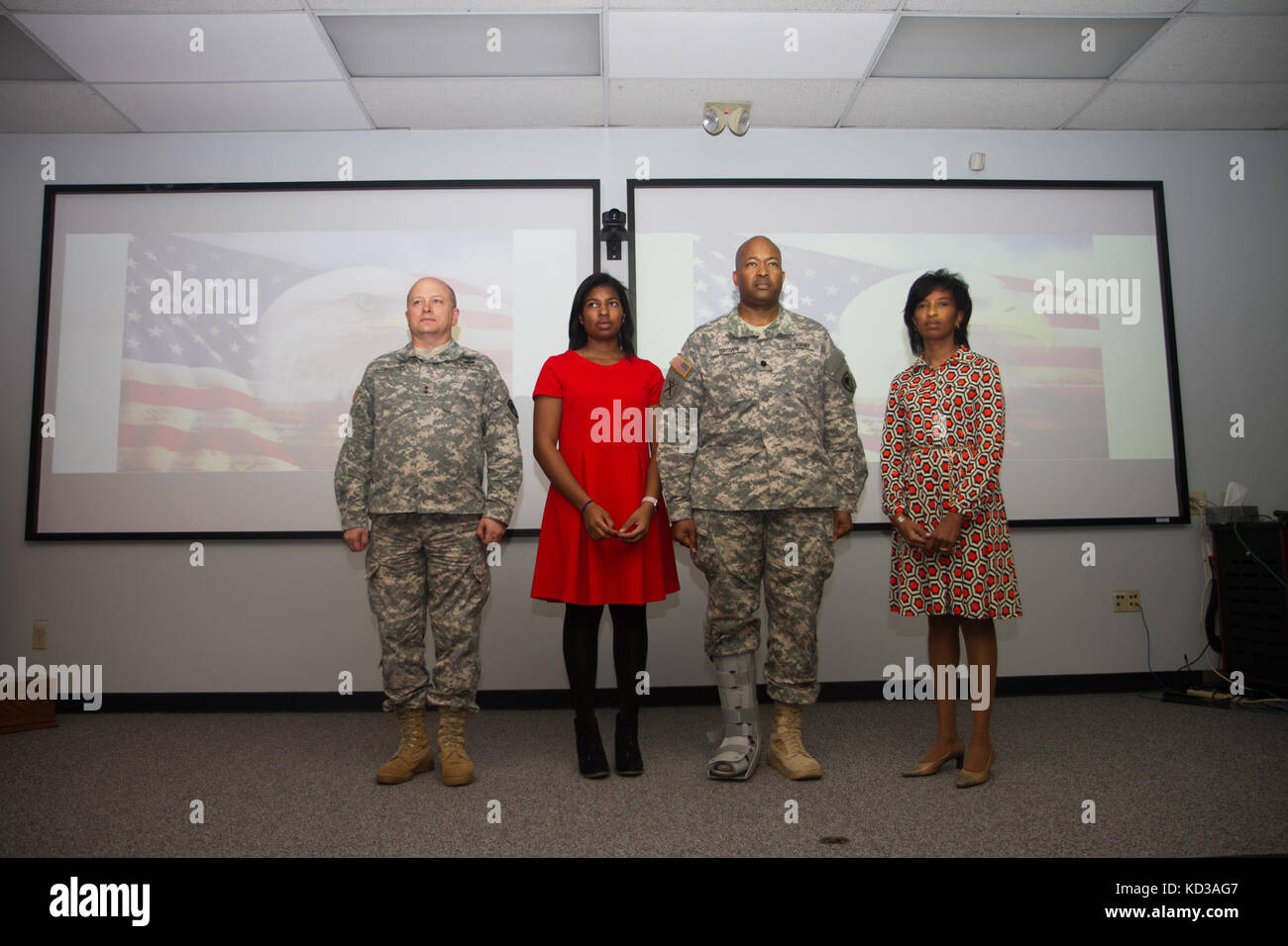 U.S. Army Lt. Col. Kelvin Brown, deputy of the USPFO for South Carolina ...