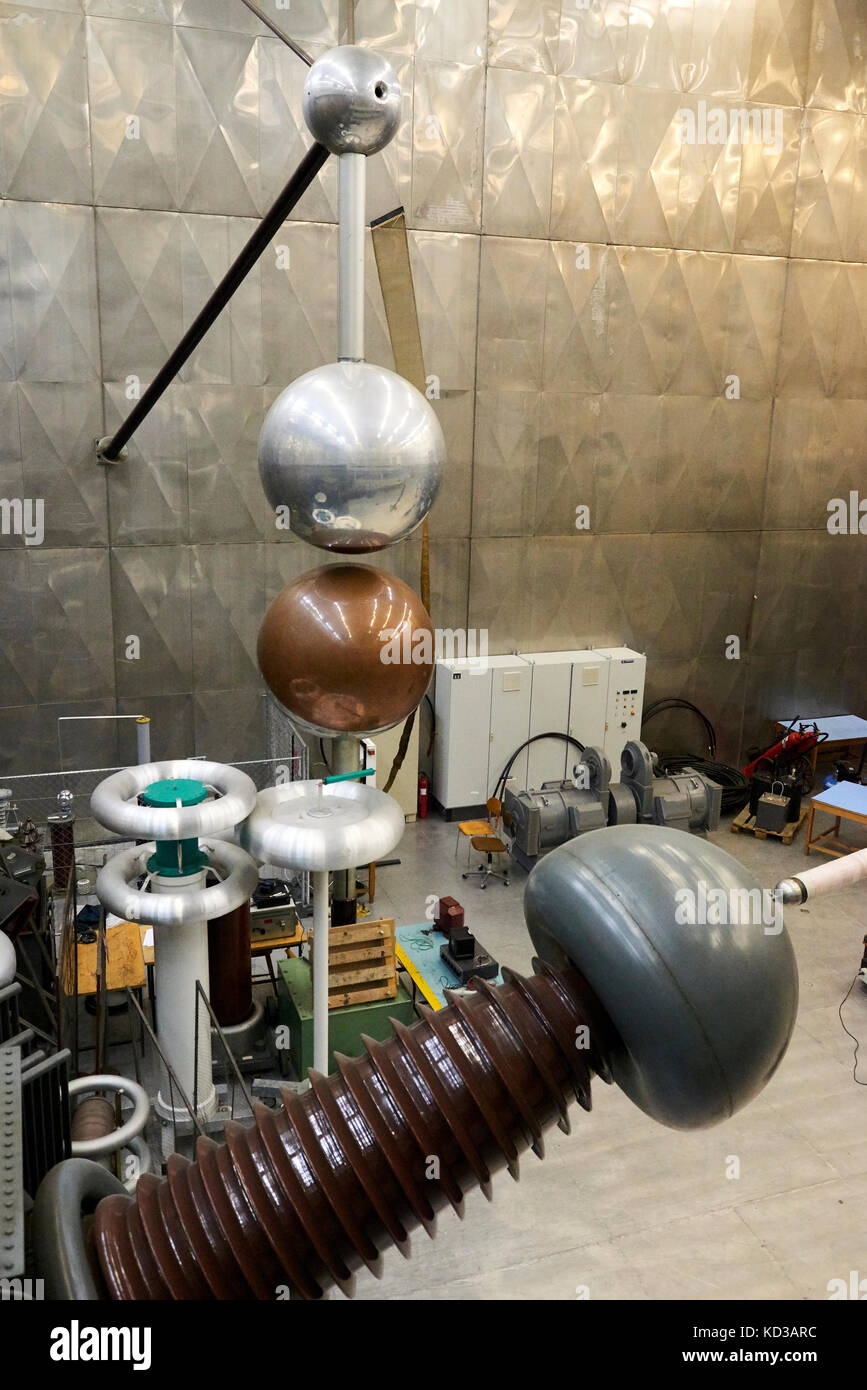 Room for electrical experiments under high voltage Stock Photo - Alamy