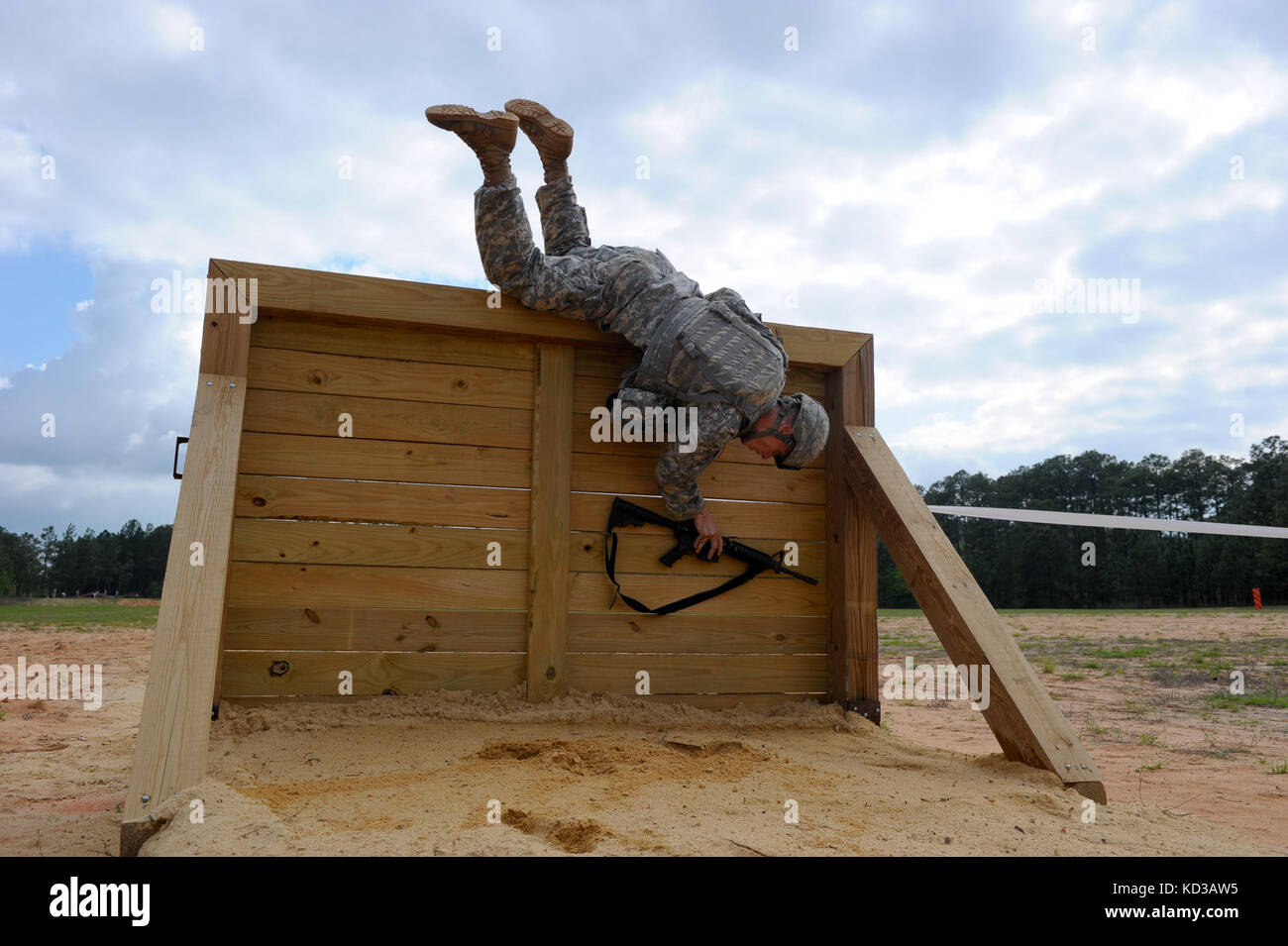 U.S. Army Soldier, Army National Guard, demonstrates his skills in ...
