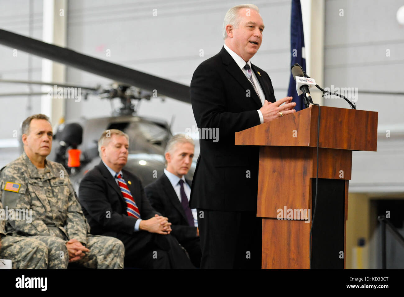 Dr. Keith Miller, president of Greenville Technical College, speaks to ...
