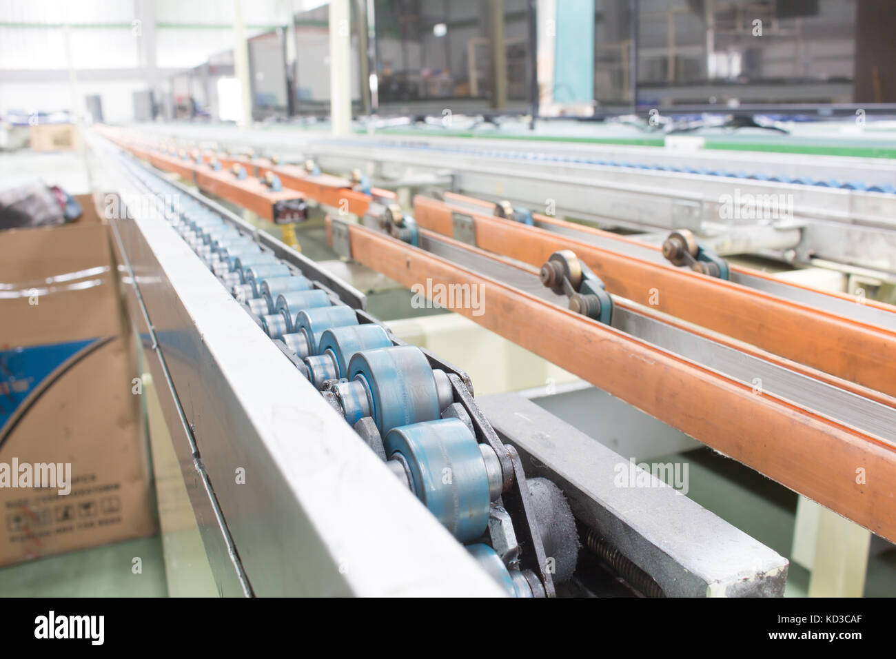 Conveyor in the production line of the factory Stock Photo - Alamy
