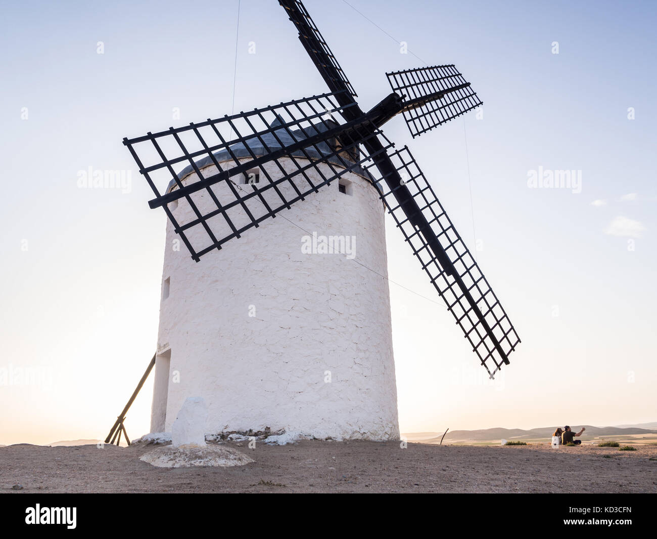 CONSUEGRA, SPAIN - JULY 29, 2017: Windmills (molinos) in Consuegra ...