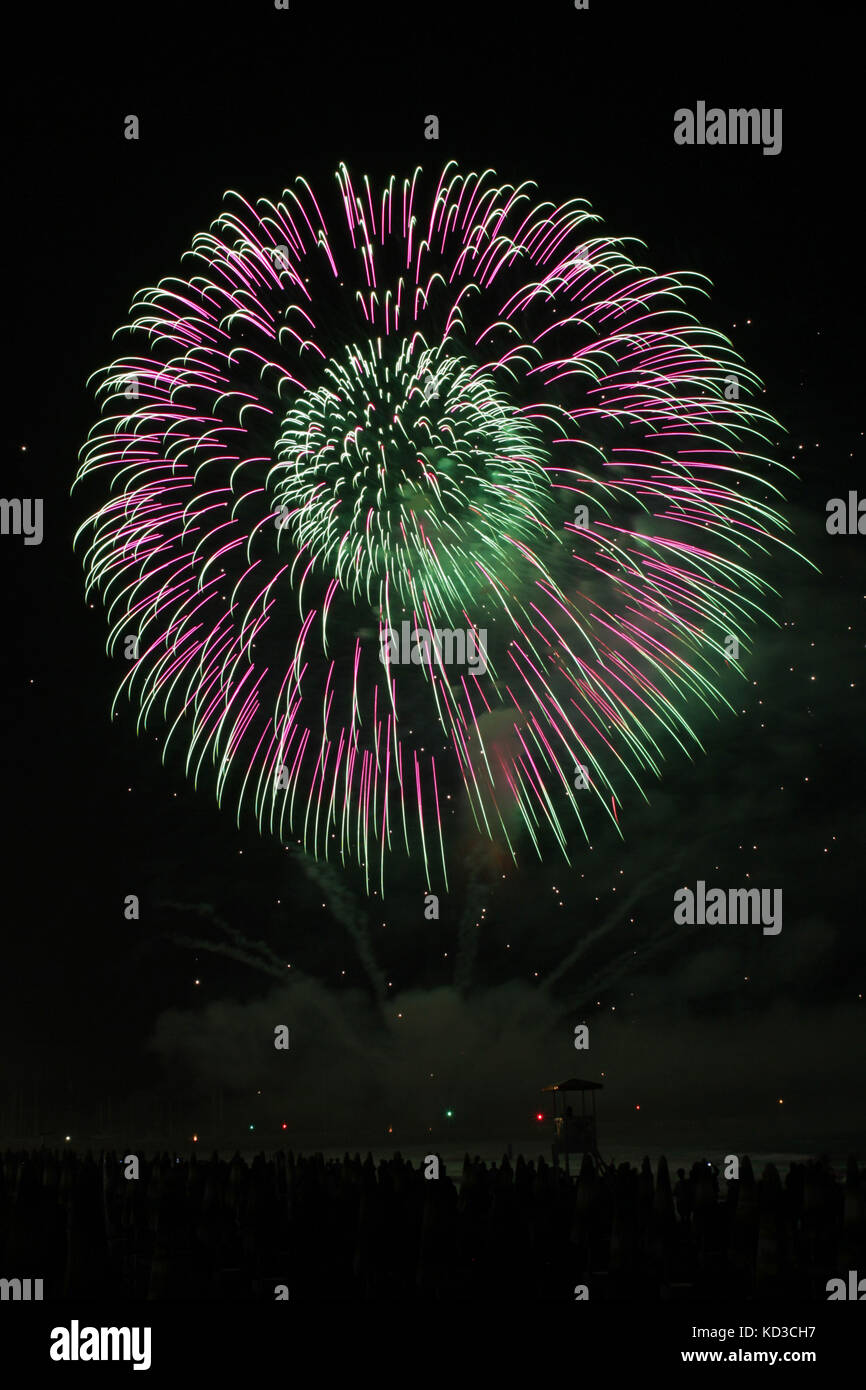 firework festival on the sea Stock Photo - Alamy