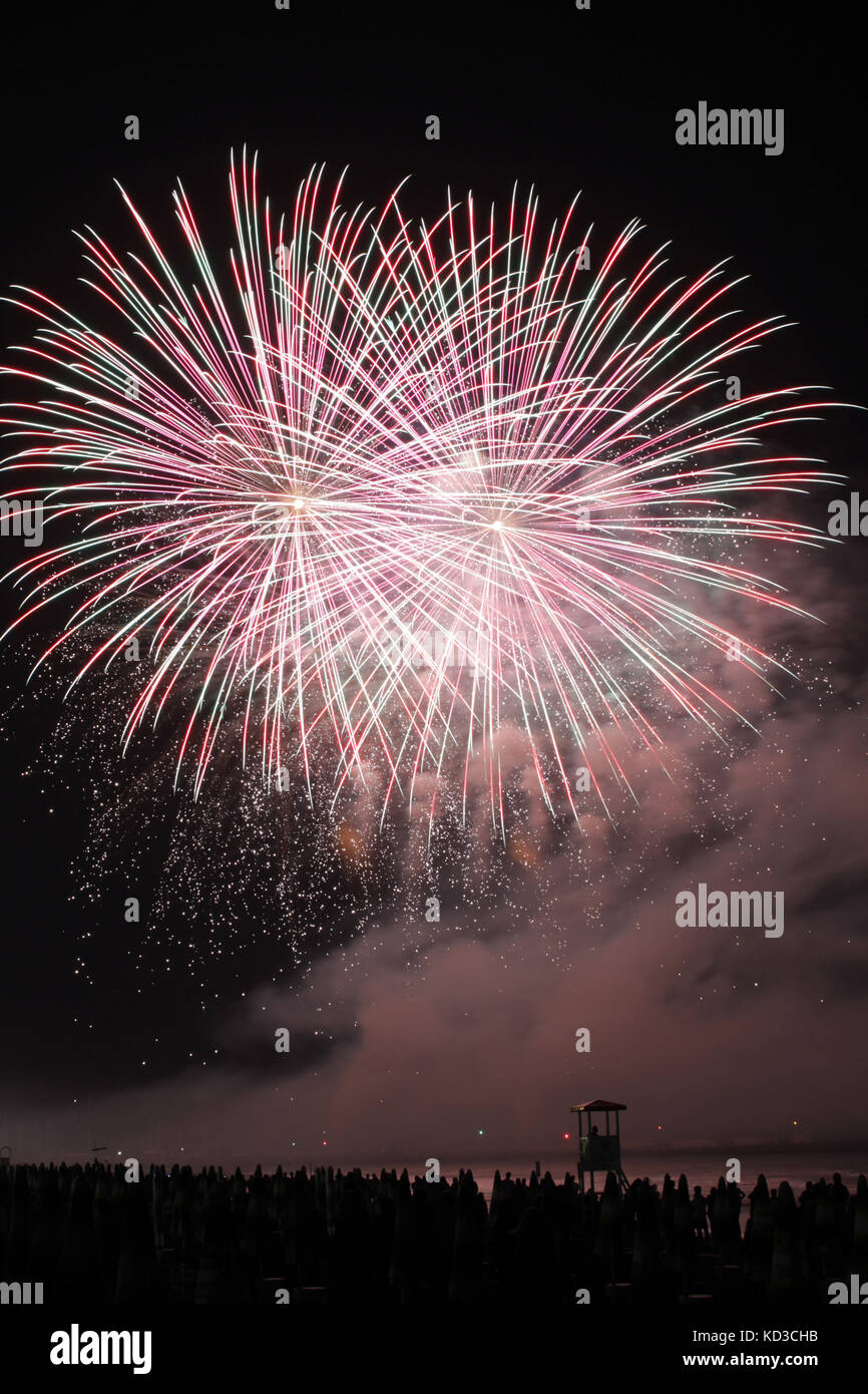 firework festival on the sea Stock Photo - Alamy