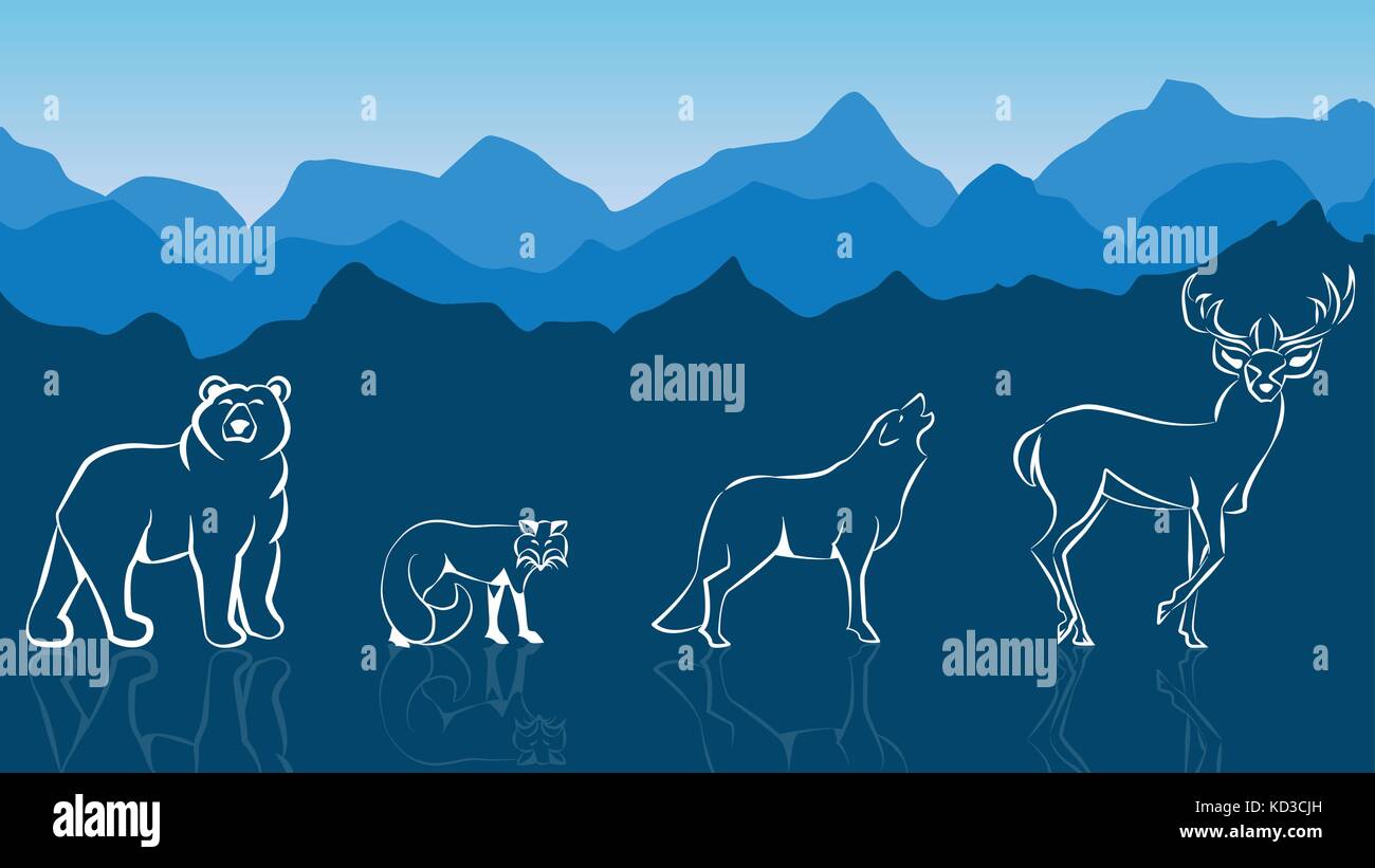 Woodland Animal Stylized Vector Collection Stock Vector Image & Art - Alamy