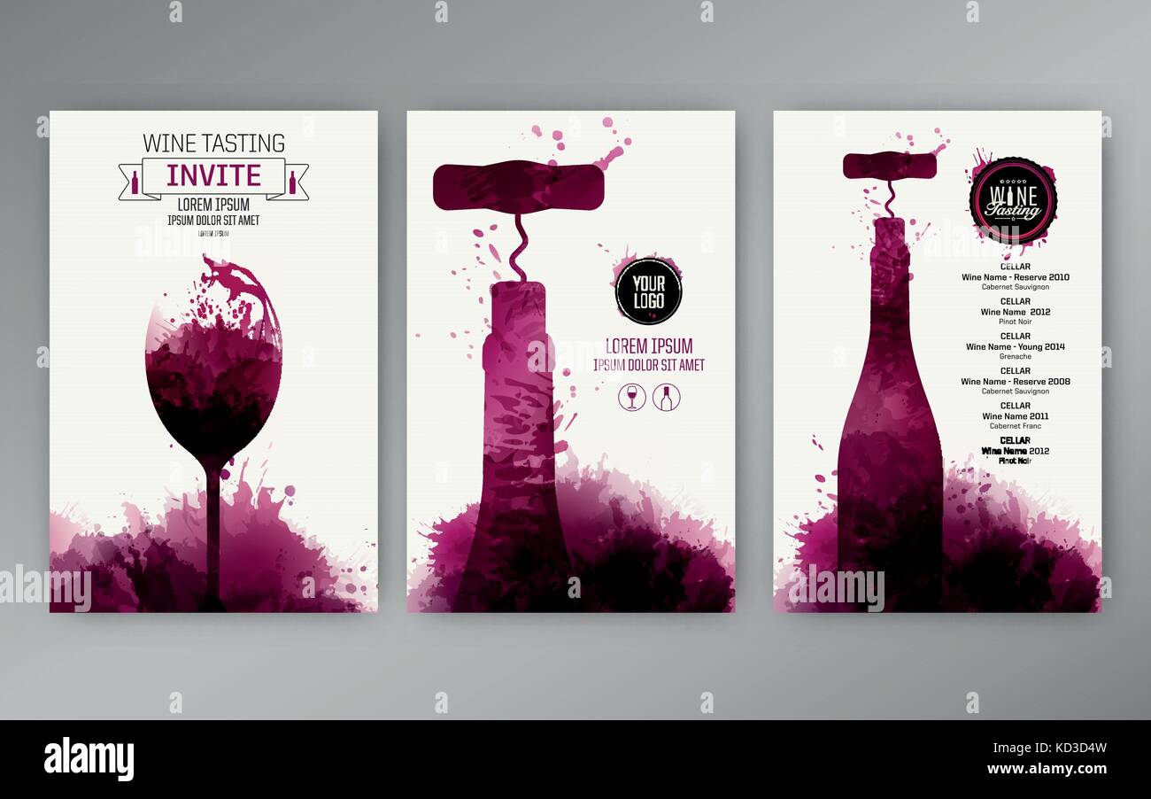 Design templates background wine stains. Suitable for promotions ...