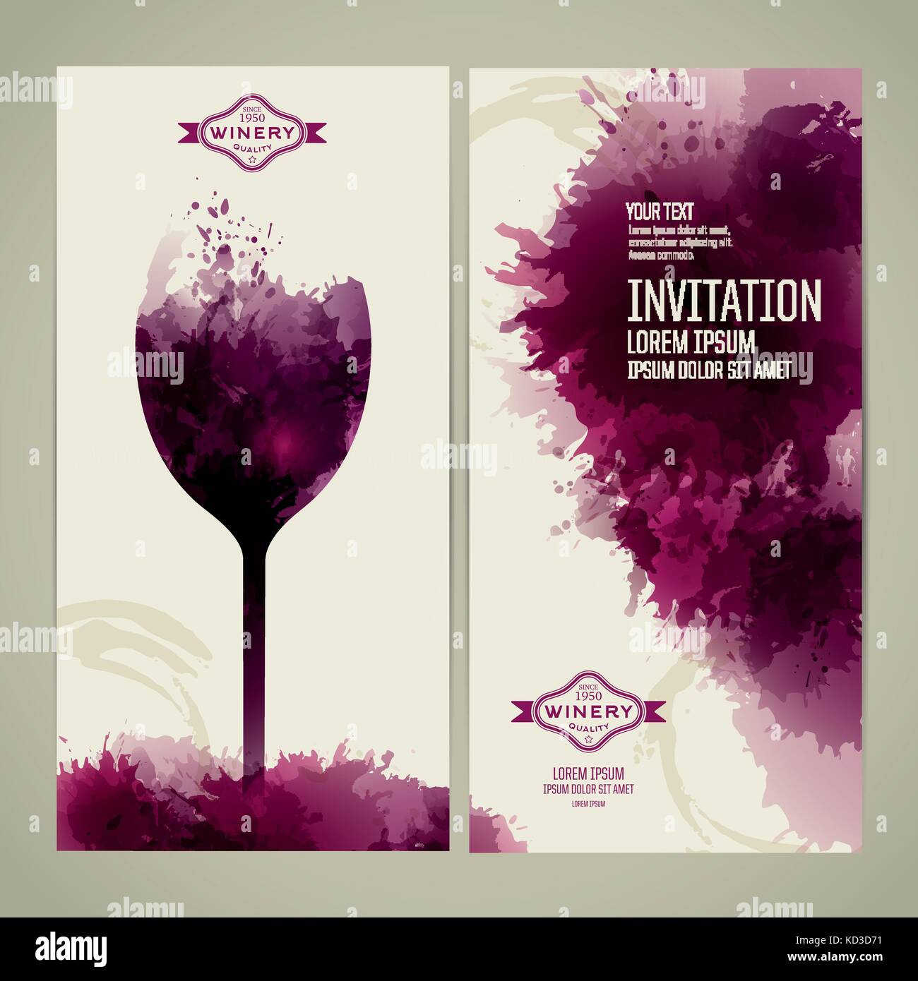 Invitation template for event or party. Suitable for tasting events or ...