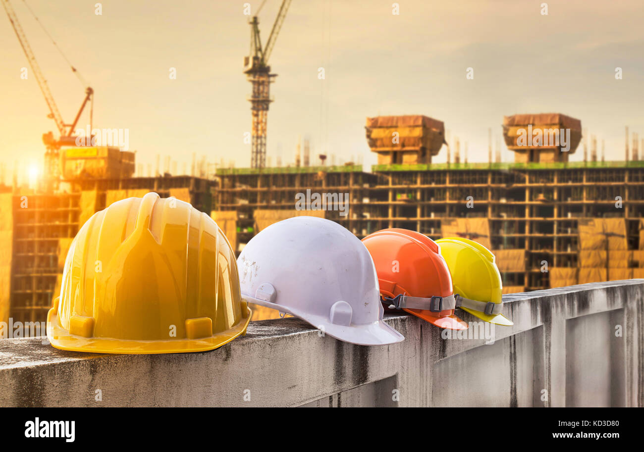 Safety Helmet Engineering Construction worker equipment Stock Photo - Alamy