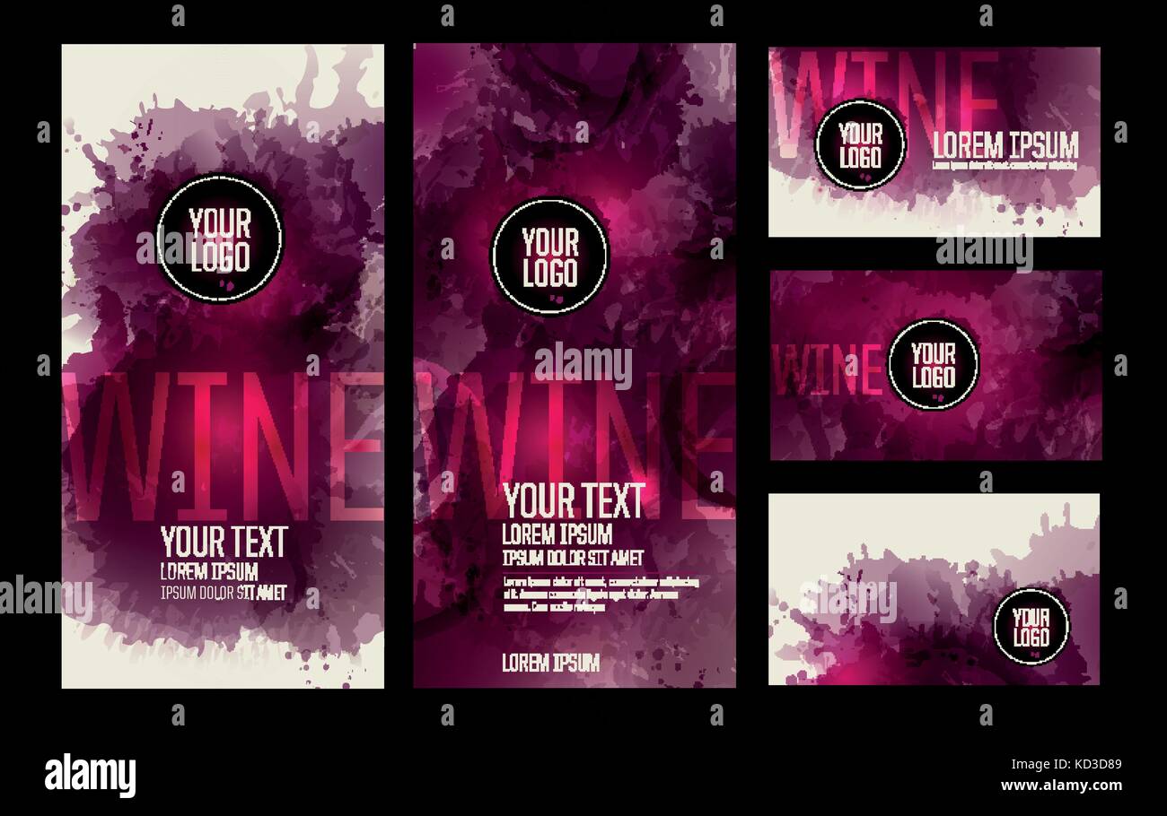 Template design for flyer, card, poster or banner. From artistic ...