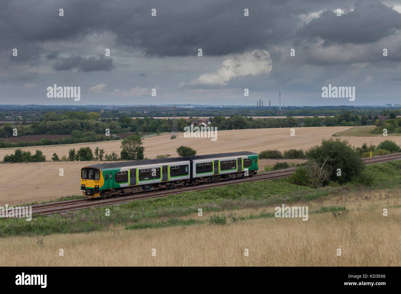 London Midland class 150 sprinter train 150109 working the 1501 ...