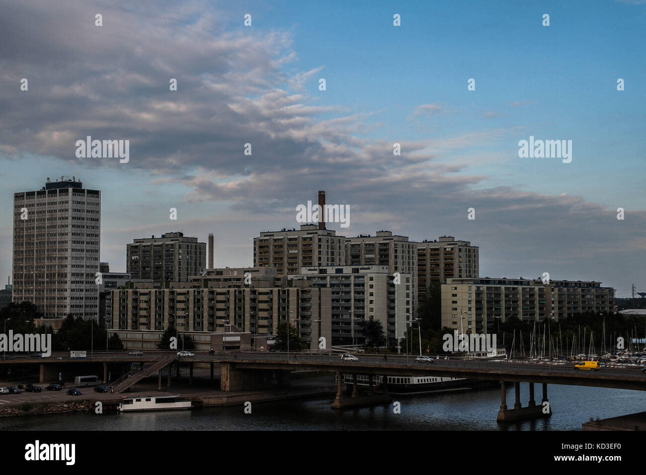 Cityscape over Merihaka, Helsinki, Finland (2015 Stock Photo - Alamy