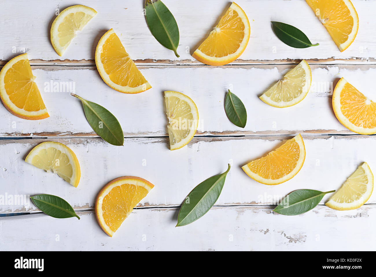 Pattern of orange and lemon slices Stock Photo - Alamy