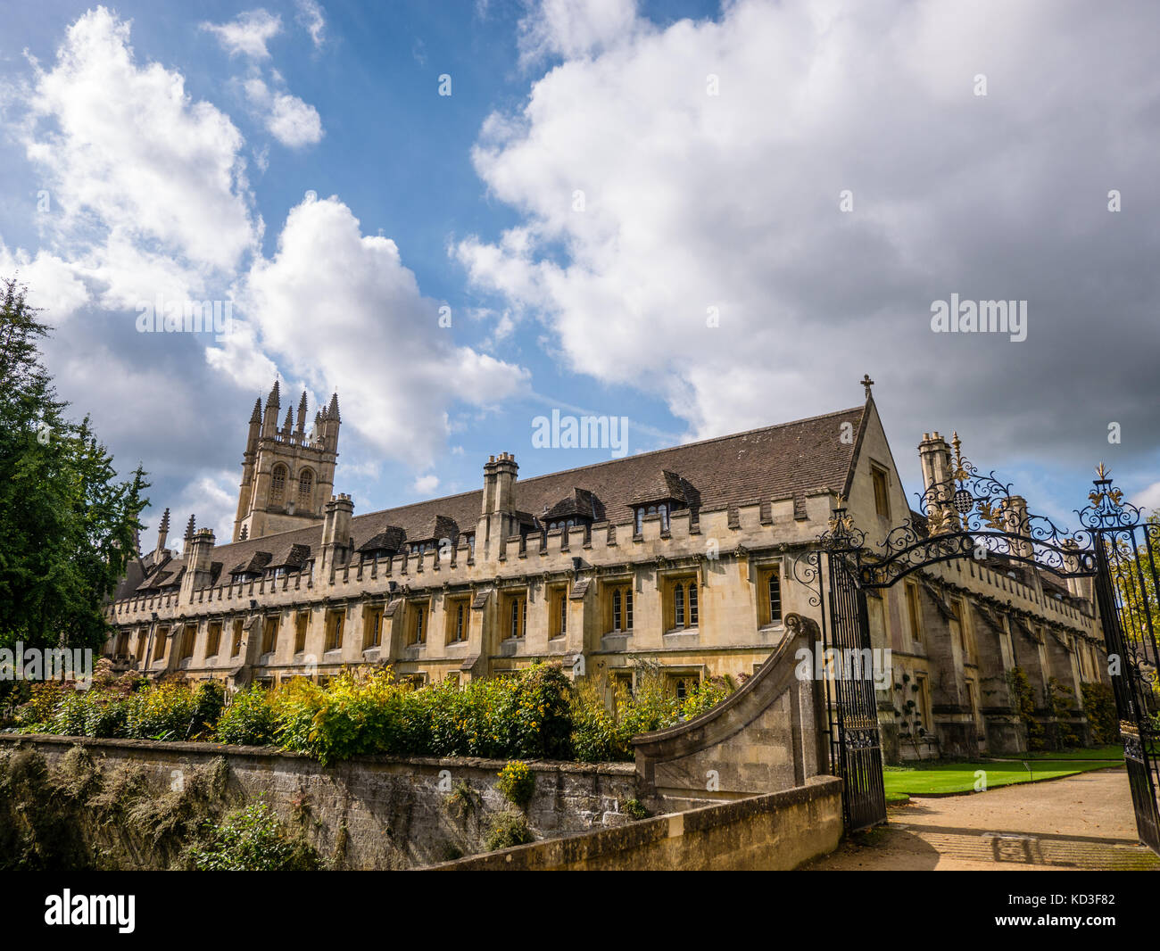 View of main Buildings from Addisons Walk, Magdalen College, University ...