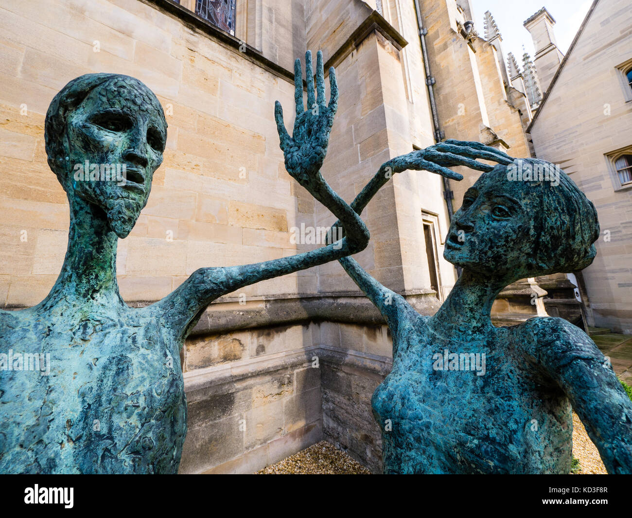 Sculpture of Christ with Mary Magdalen, Chaplains Quad, Magdalen ...