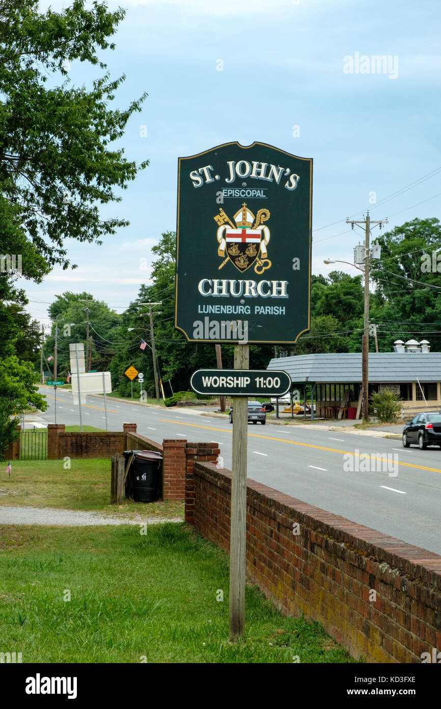 St Johns Episcopal Church, 5987 Richmond Road, Warsaw, Virginia Stock ...