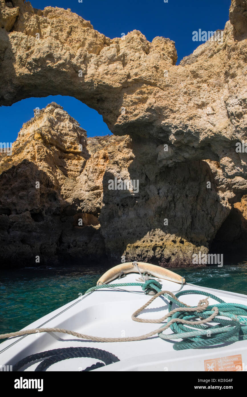 A boat trip around the caves and grottos in Lagos - in the Algarve ...