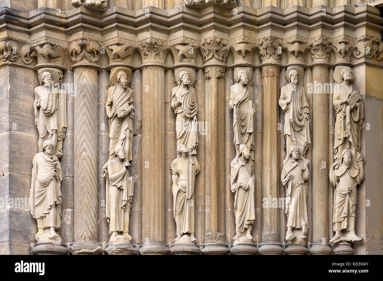The prophets with the apostles on their shoulders, detail of the ...