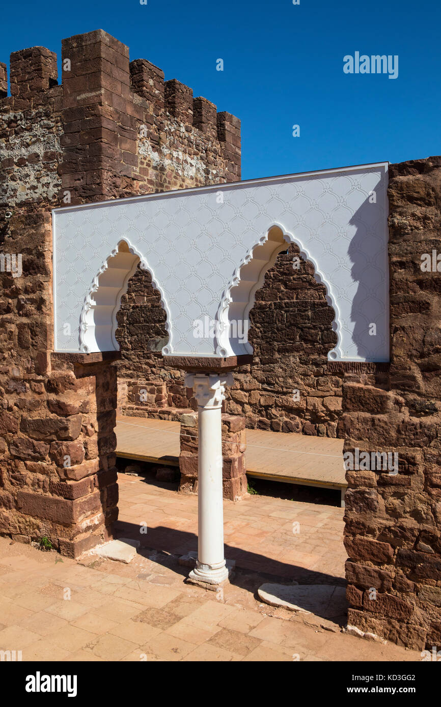 Vaulted Moorish Windows of the Palace of Balconies at the Castle of ...