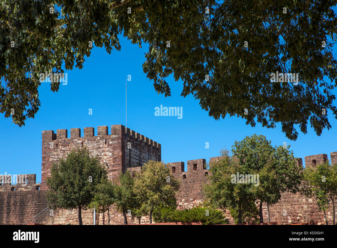 The magnificent Castle of Silves, located in the historic and beautiful ...