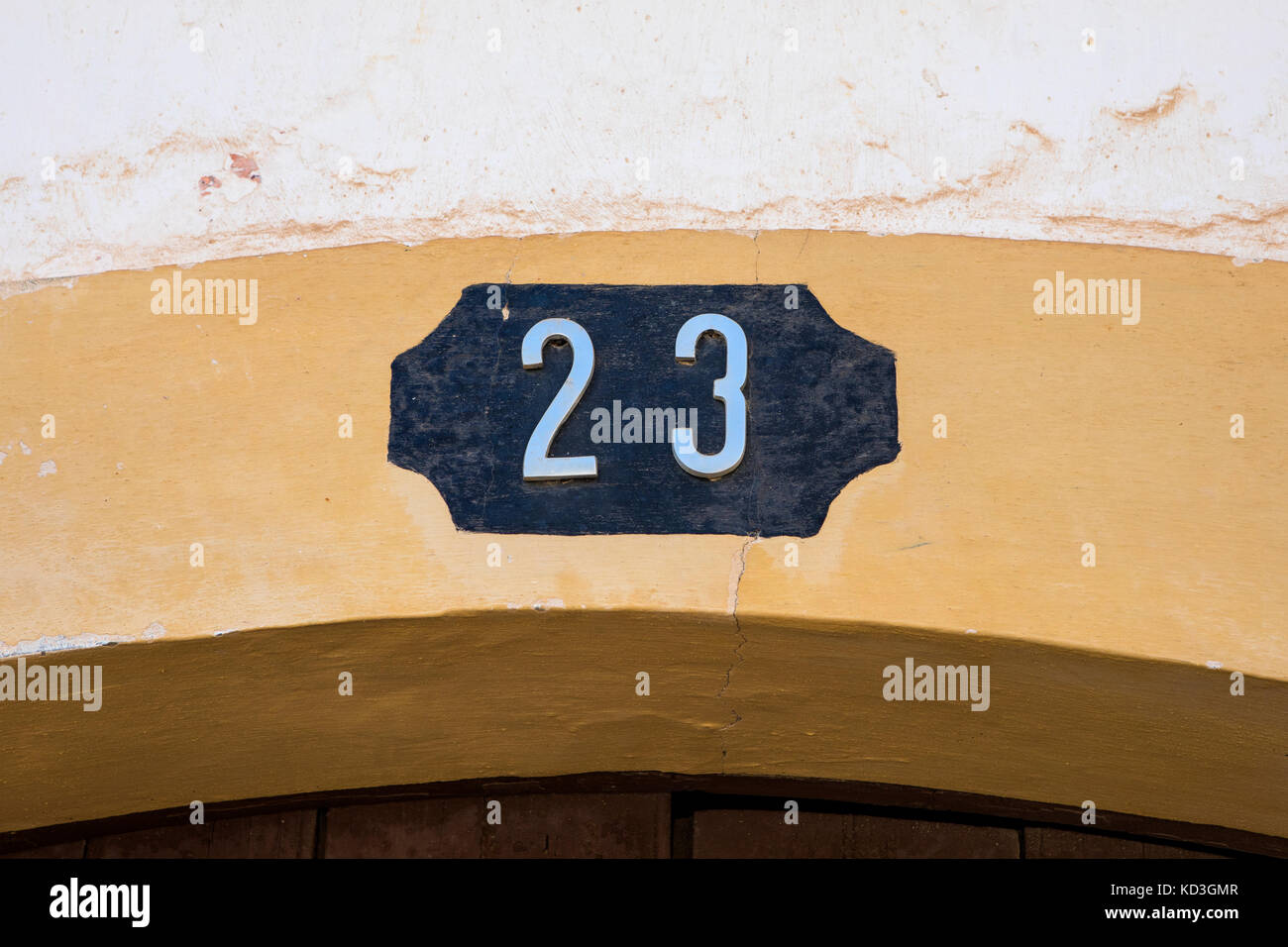 The number 23 on a wall Stock Photo - Alamy