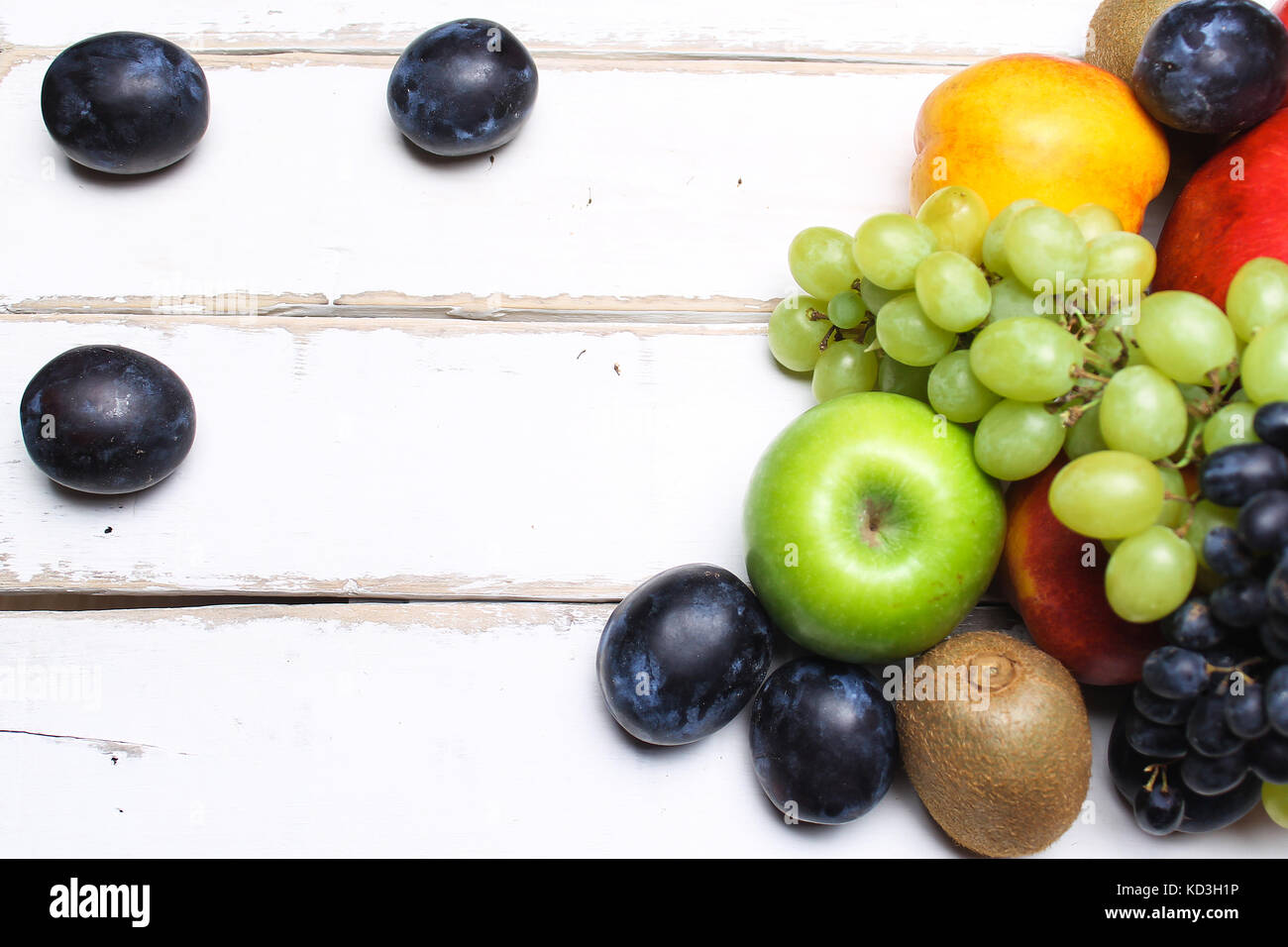 A handful of fruit on the table Stock Photo - Alamy