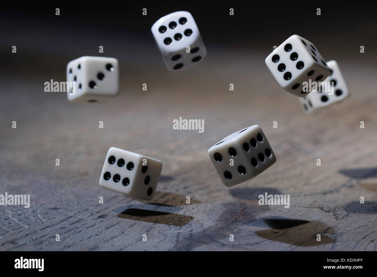 Dice in air hi-res stock photography and images - Alamy