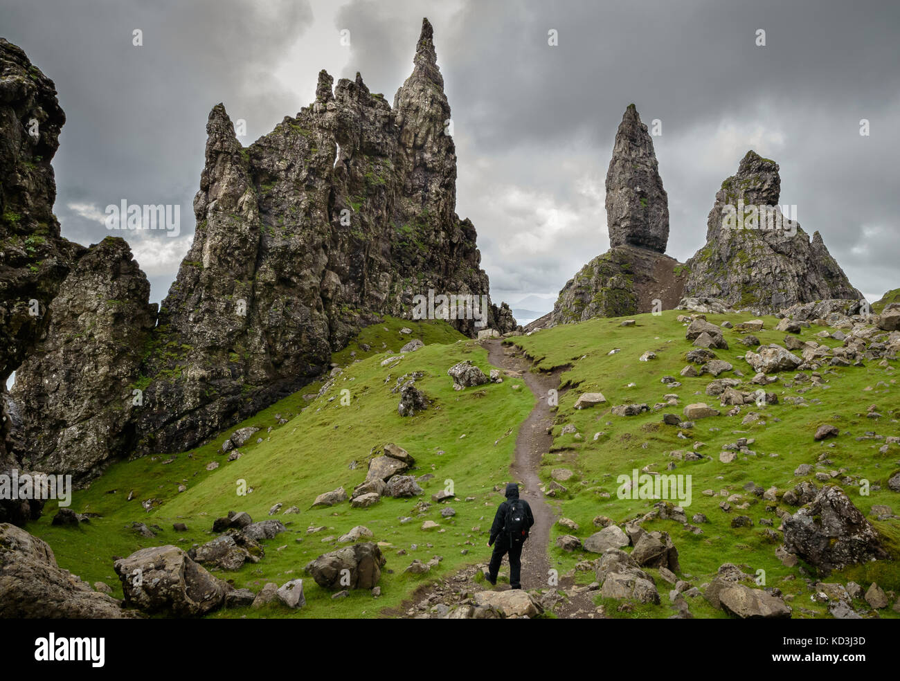 lone hiker exploring Scotland Stock Photo - Alamy