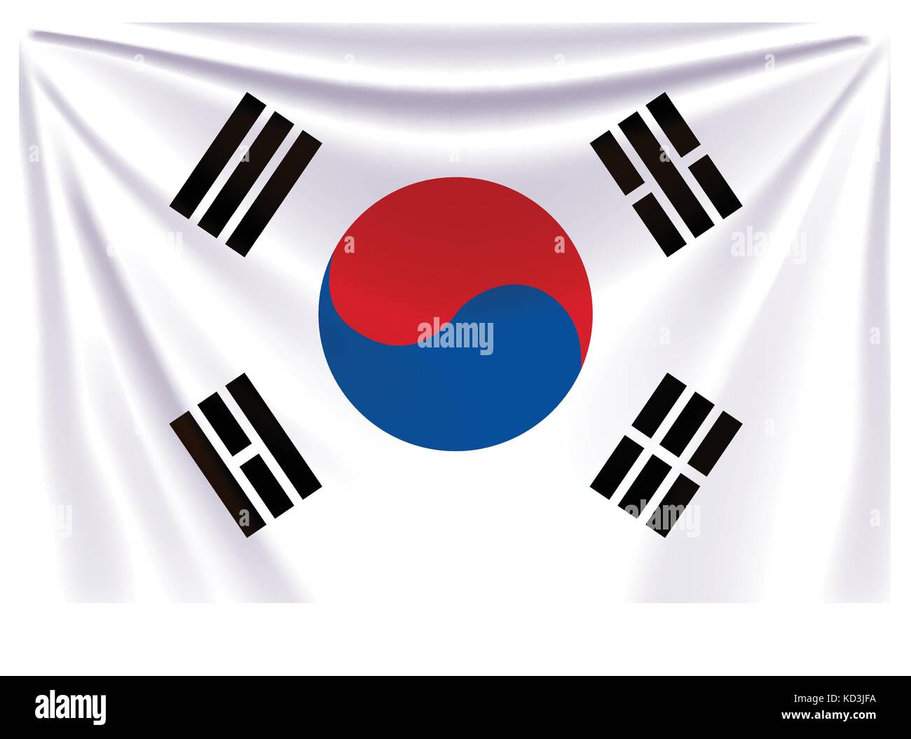 back flag south korea Stock Vector Image & Art - Alamy