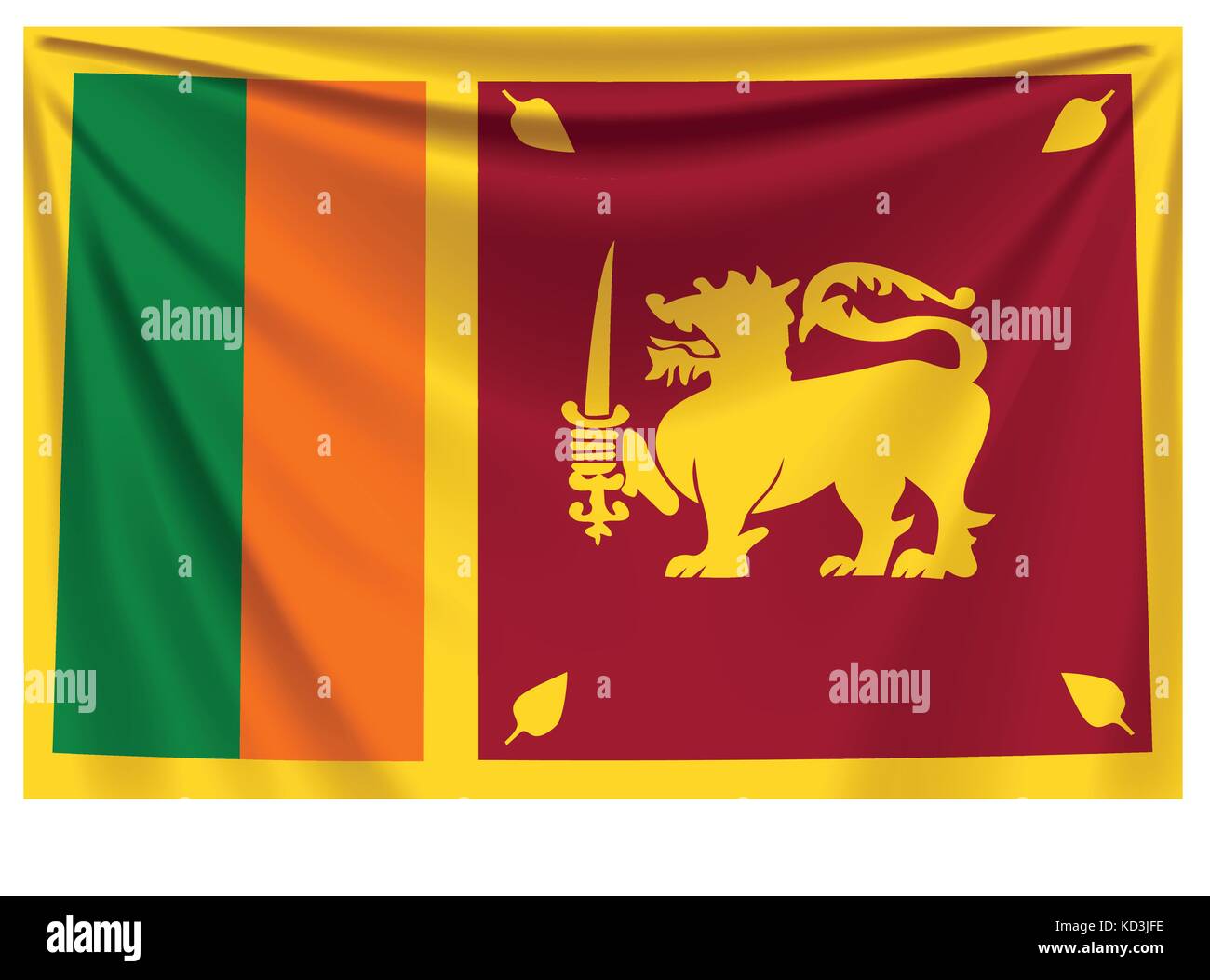 Sri lanka flag lion Stock Vector Images - Alamy