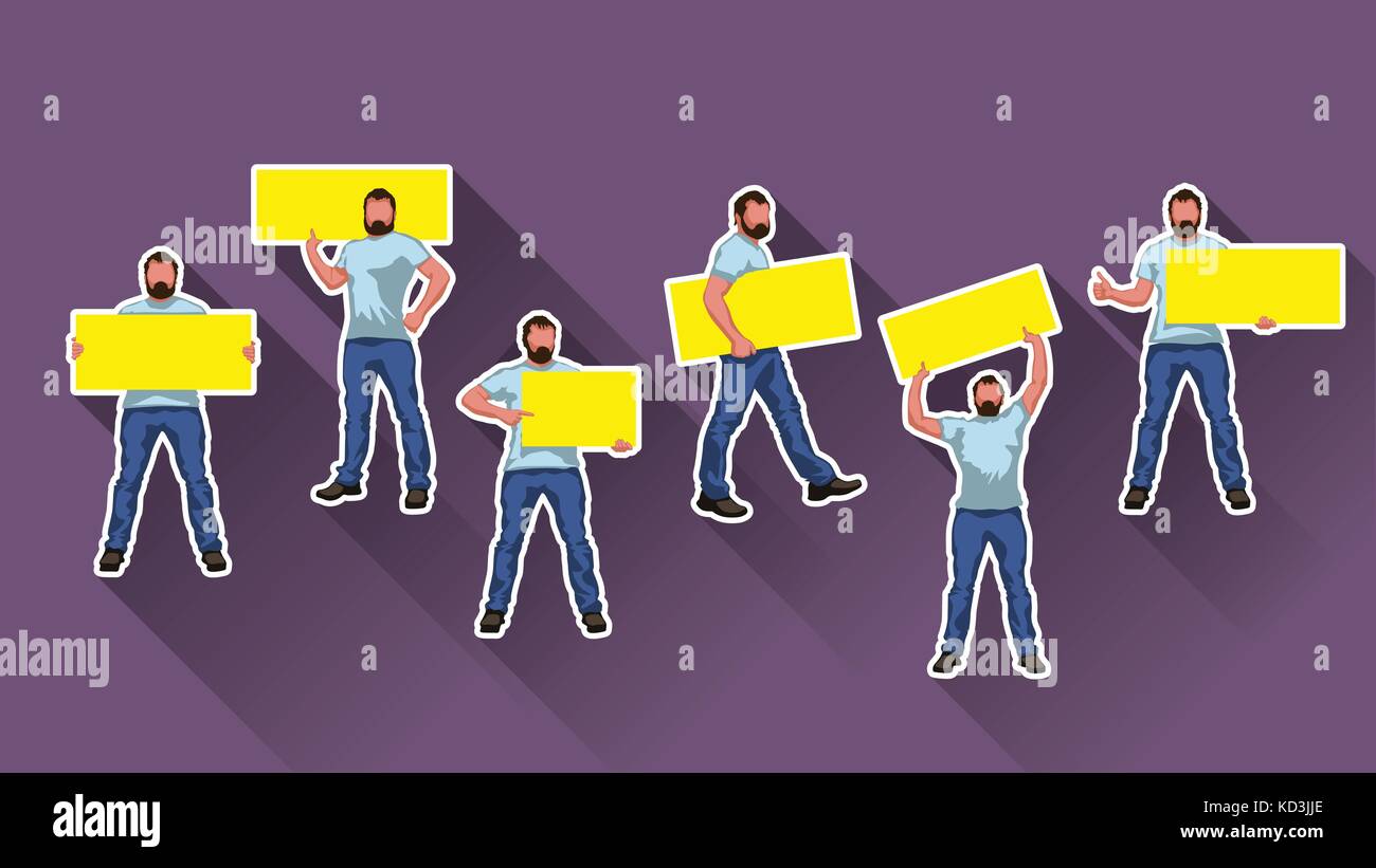 picture of banner man Stock Vector Image & Art - Alamy