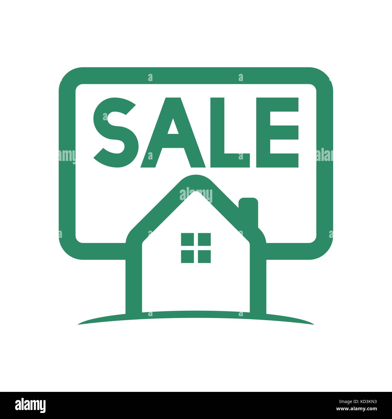 Green Home Sale Logo Stock Vector Image & Art - Alamy